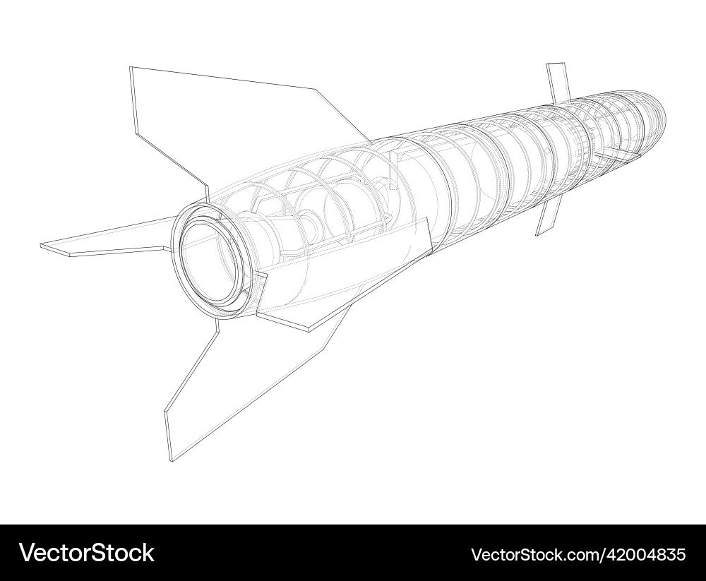 Military missile army rocket Royalty Free Vector Image