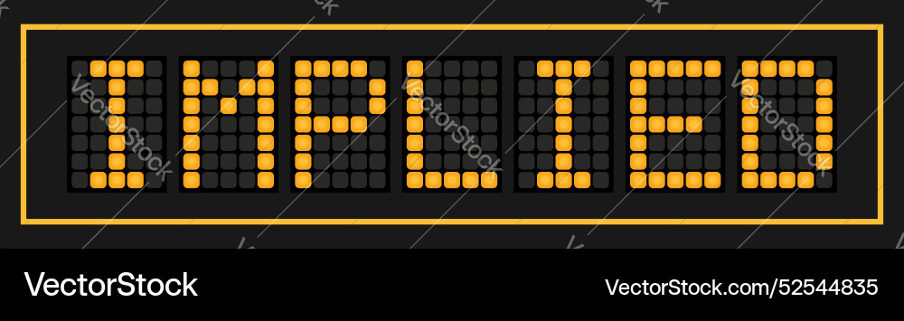 Orange color led banner in word implied on black Vector Image