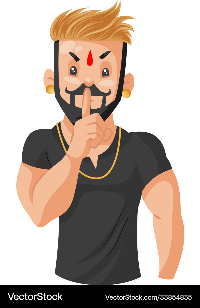Rajput boy Royalty Free Vector Image - VectorStock