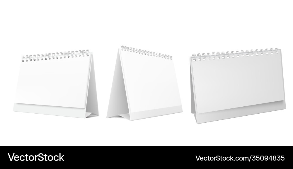 Vertical and horizontal set realistic paper Vector Image