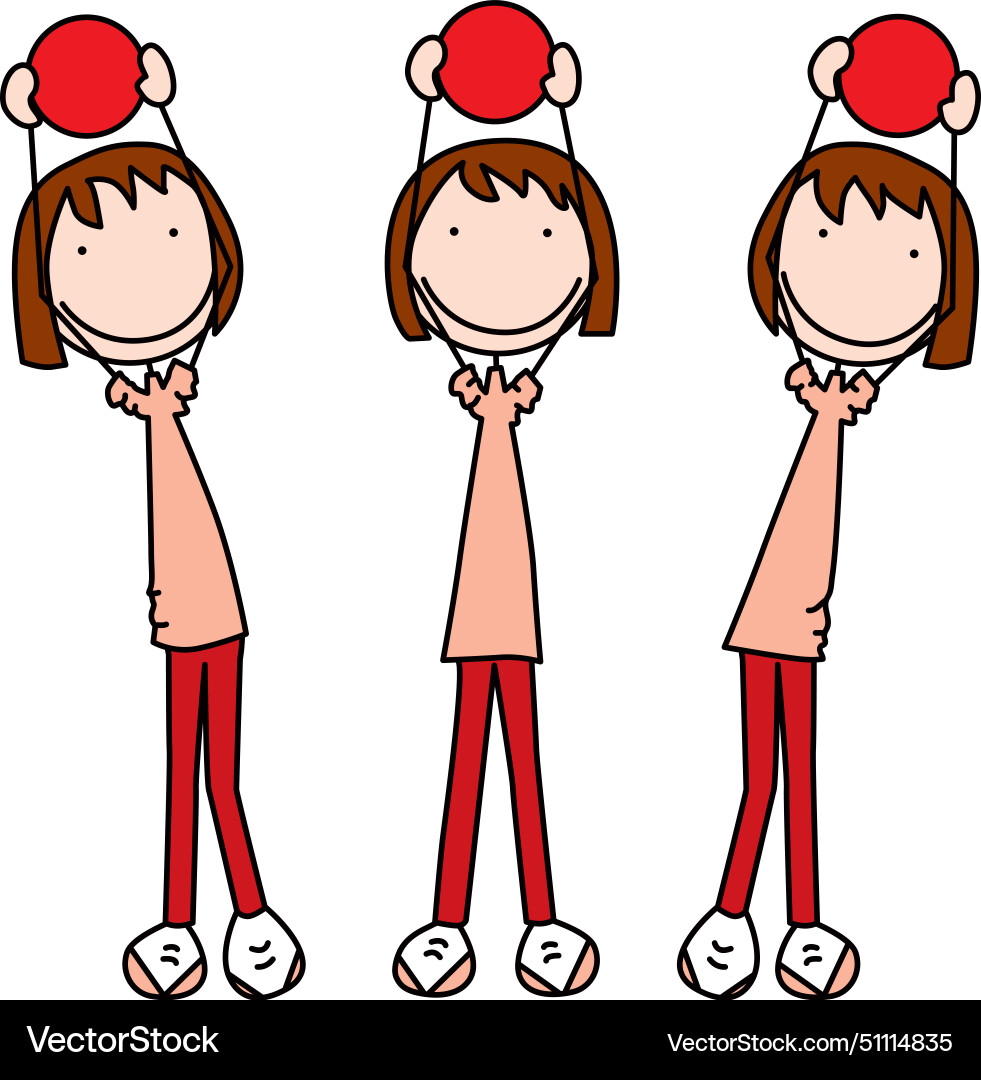 Vjezbe kolica stolica Royalty Free Vector Image