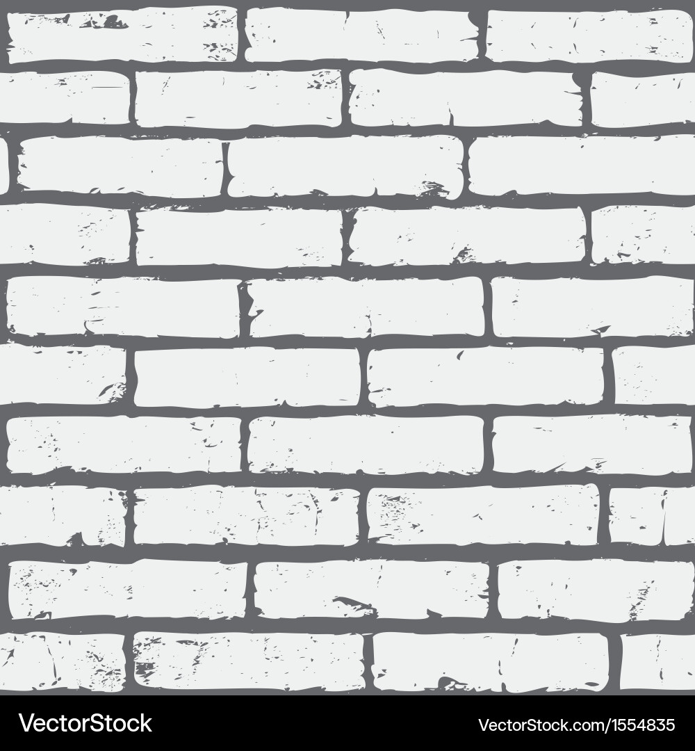 White Brick Wall Texture Royalty Free Vector Image