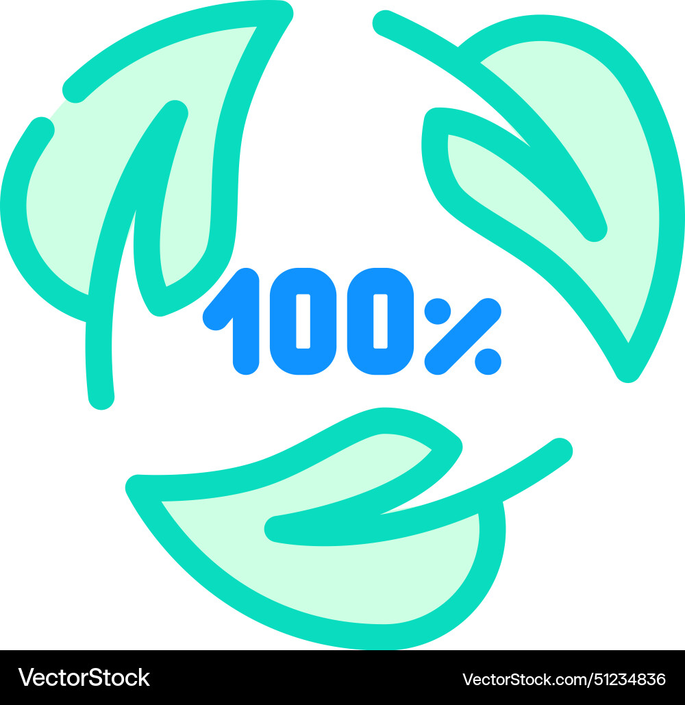 Biodegradable waste sorting color icon Royalty Free Vector