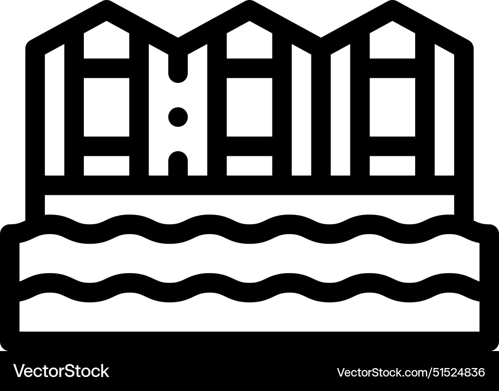 Bloemenmarkt icon thin linear style design Vector Image Bloemenmarkt icon thin linear style design Vector Image