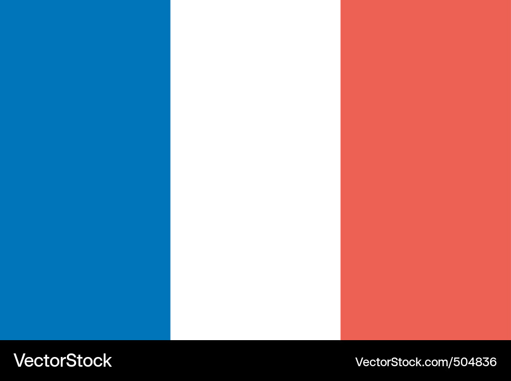 French flag Royalty Free Vector Image - VectorStock