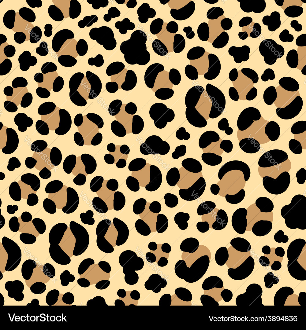 Leopard seamless background Royalty Free Vector Image