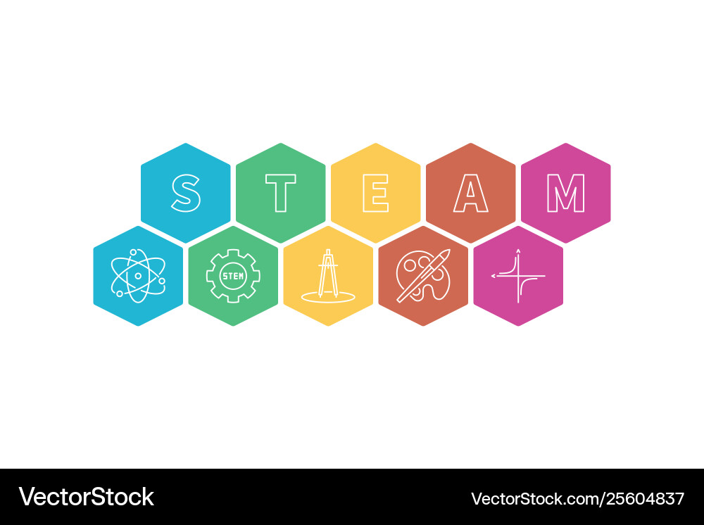 Science technology engineering art and math Vector Image