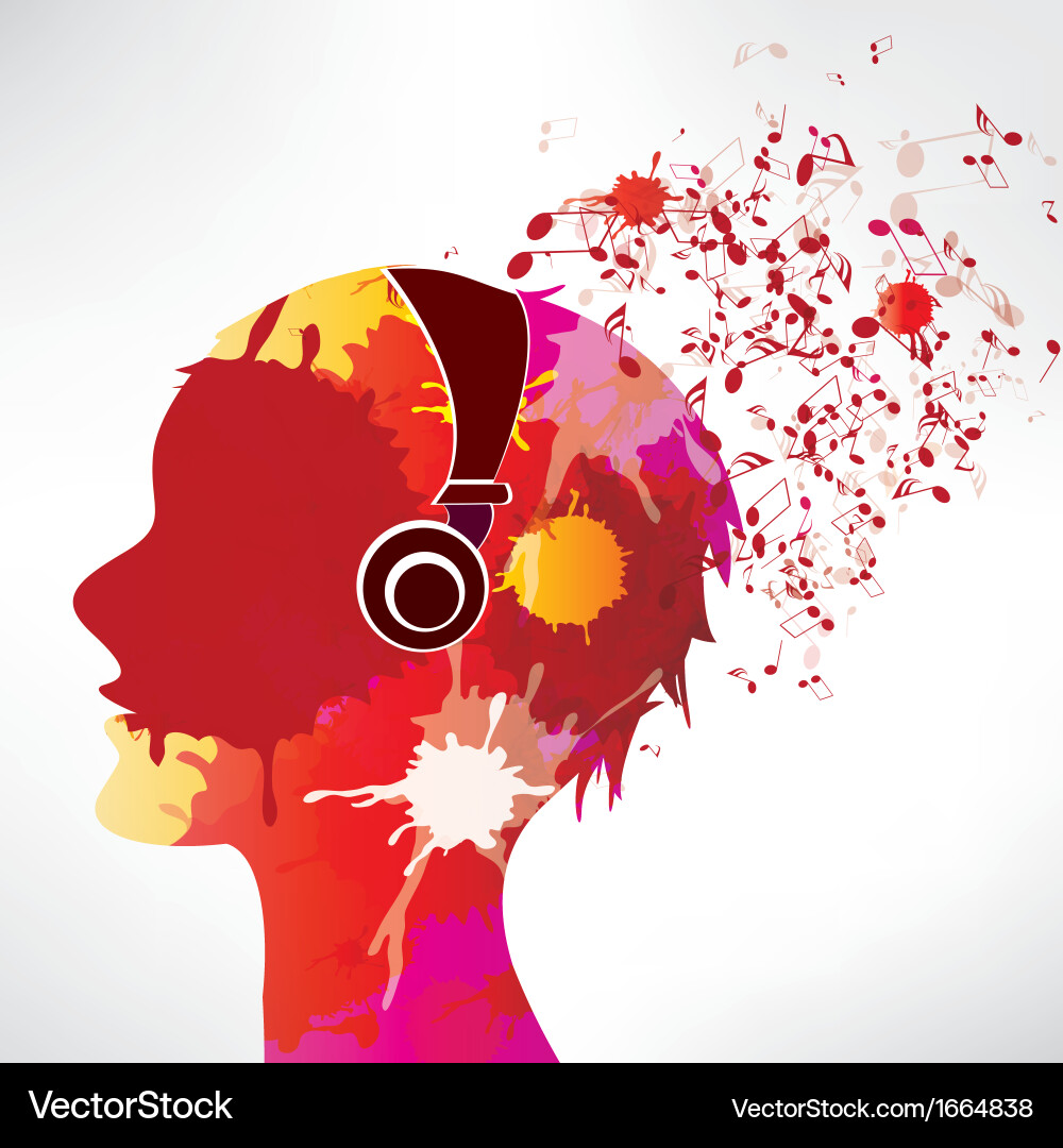 Abstract background notes and splatter Royalty Free Vector