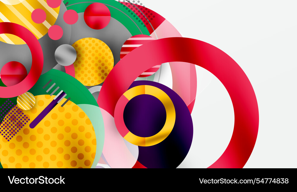 Abstract geometric background with overlapping Vector Image