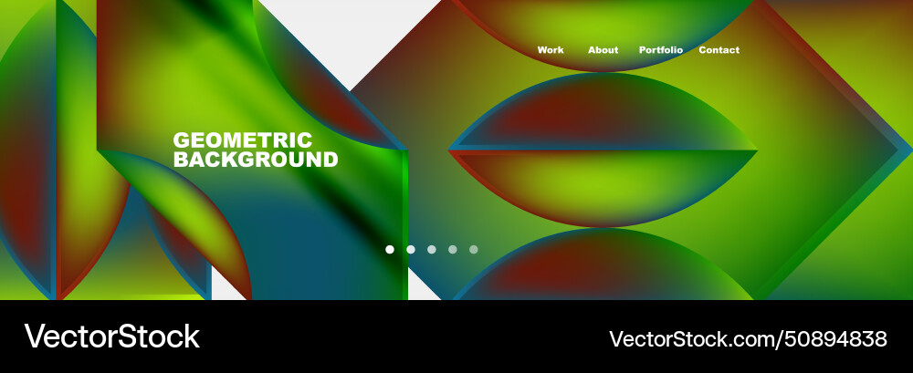 Colorful gradients with abstract geometric shapes Vector Image