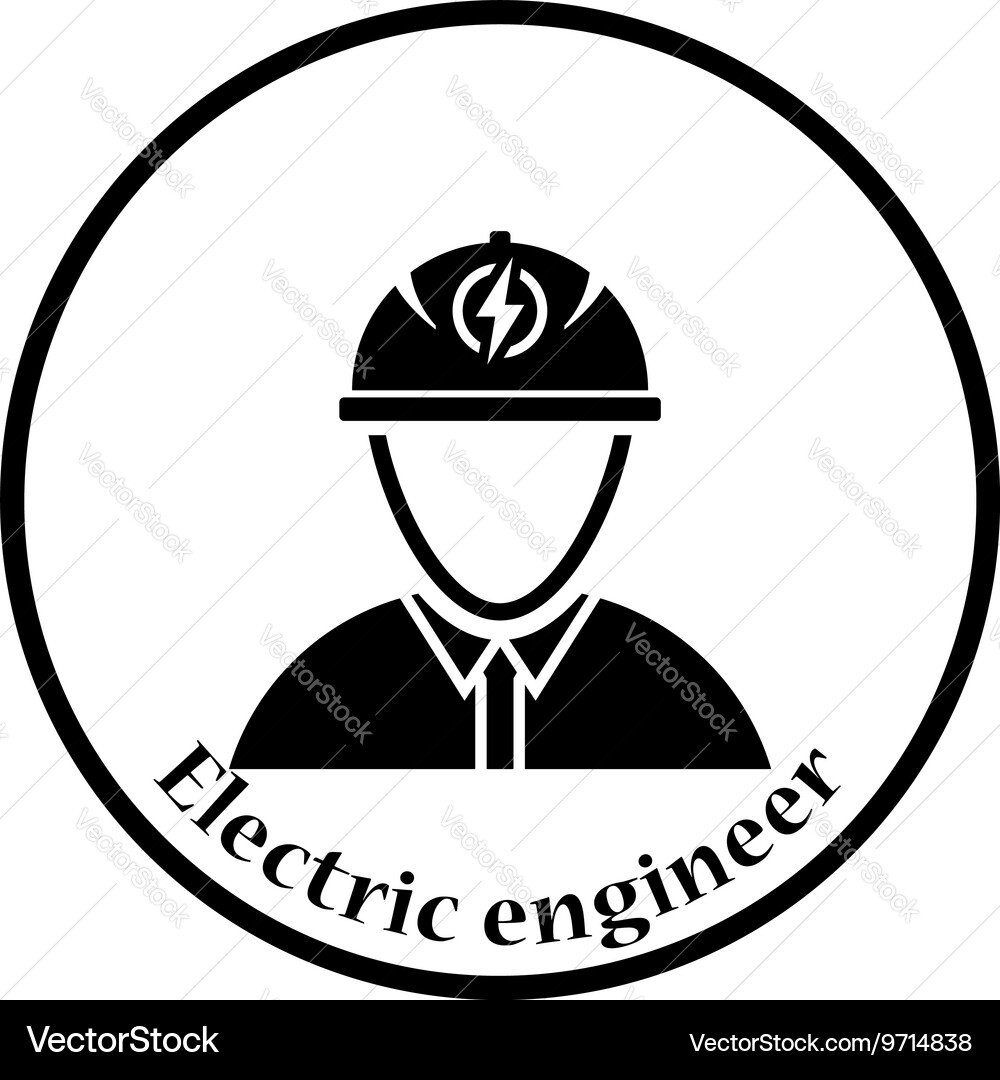 Electric engineer icon Royalty Free Vector Image