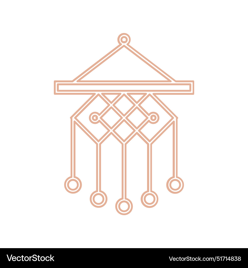 Macrame logo Royalty Free Vector Image - VectorStock