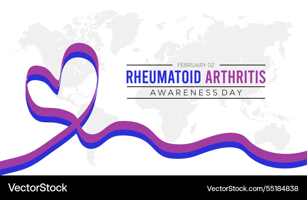 Rheumatoid arthritis awareness day Royalty Free Vector Image