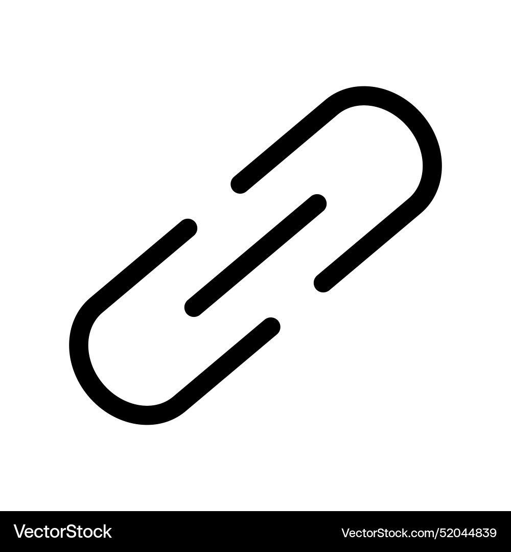 Chain link icon design in filled and outlined Vector Image
