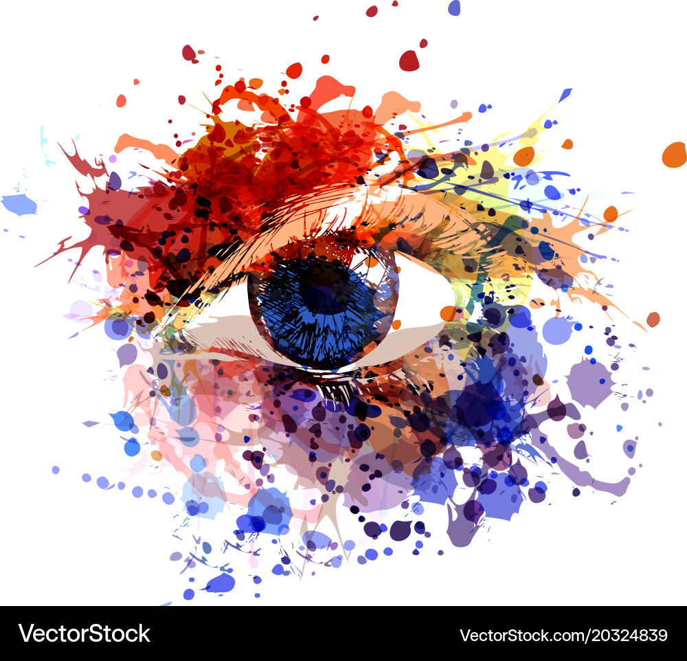 Color of eye Royalty Free Vector Image - VectorStock