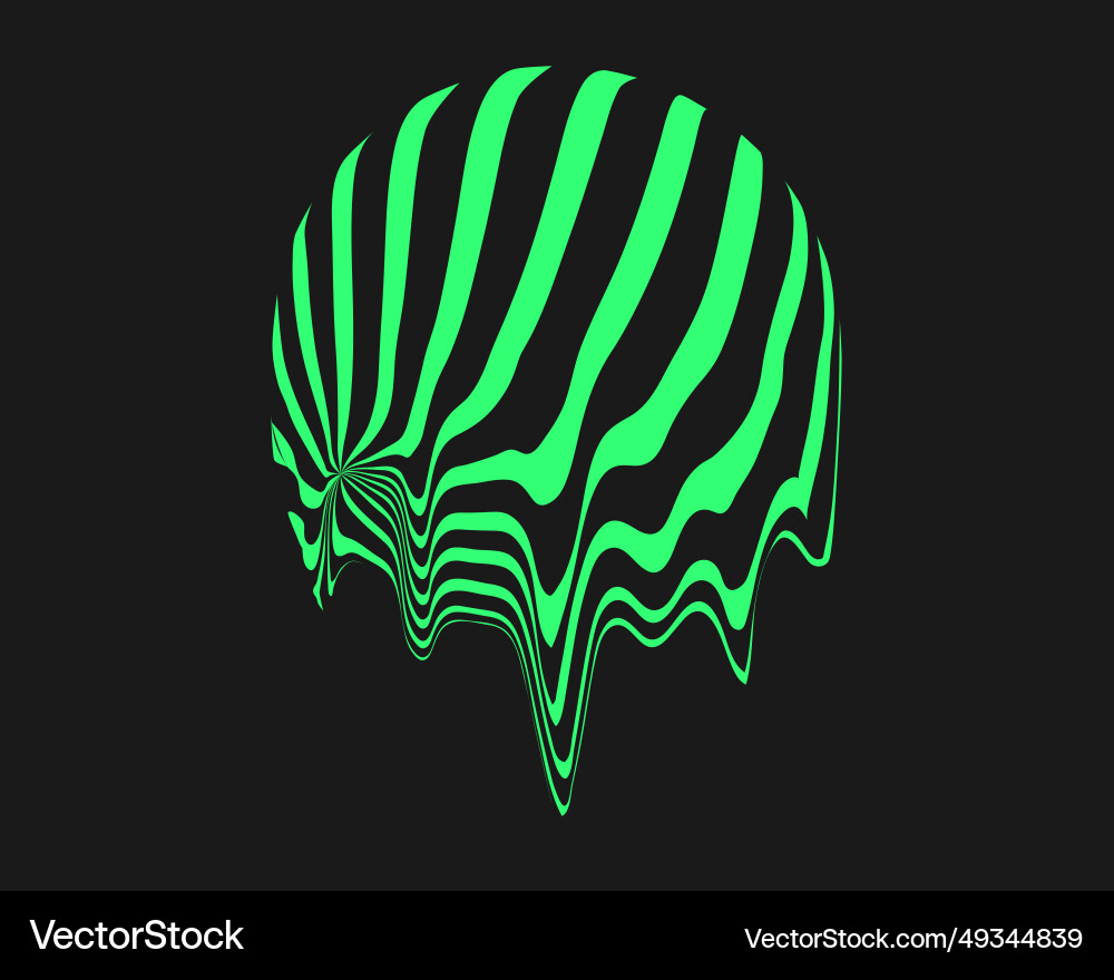 Cyber Geometrie y2k Element Cyberpunk Form Vektorbild