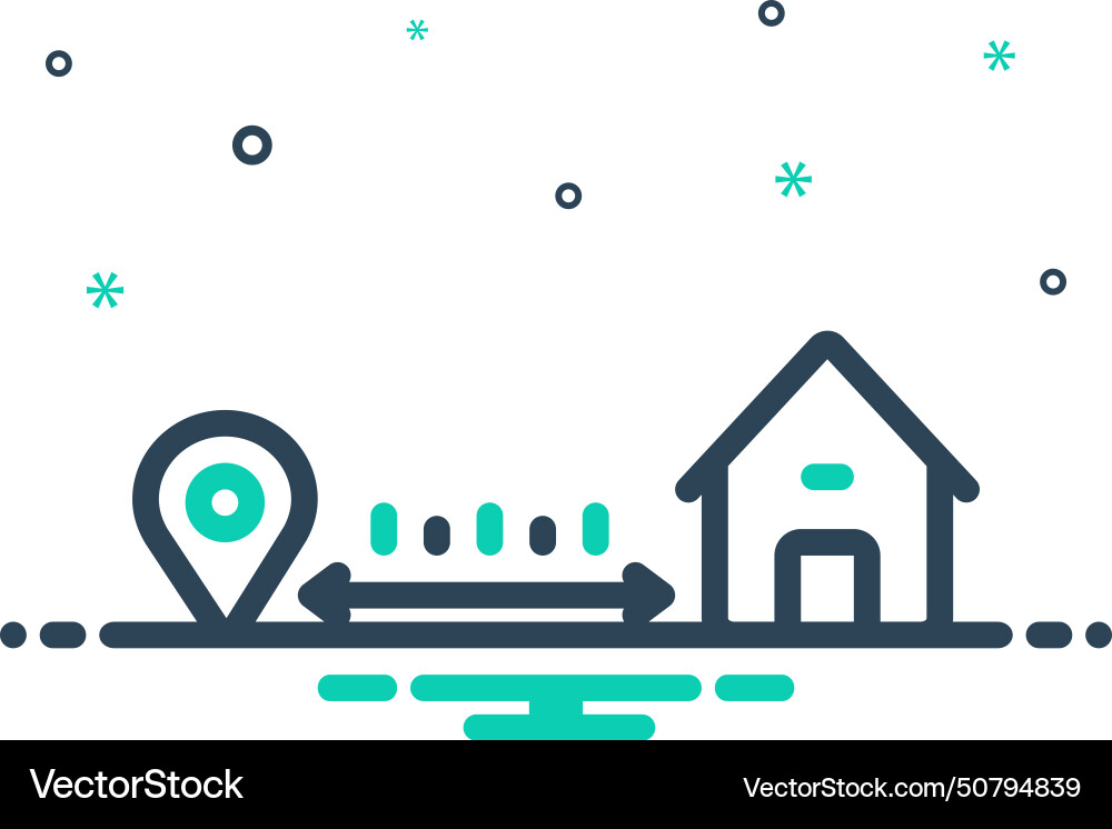 Distance Royalty Free Vector Image - VectorStock