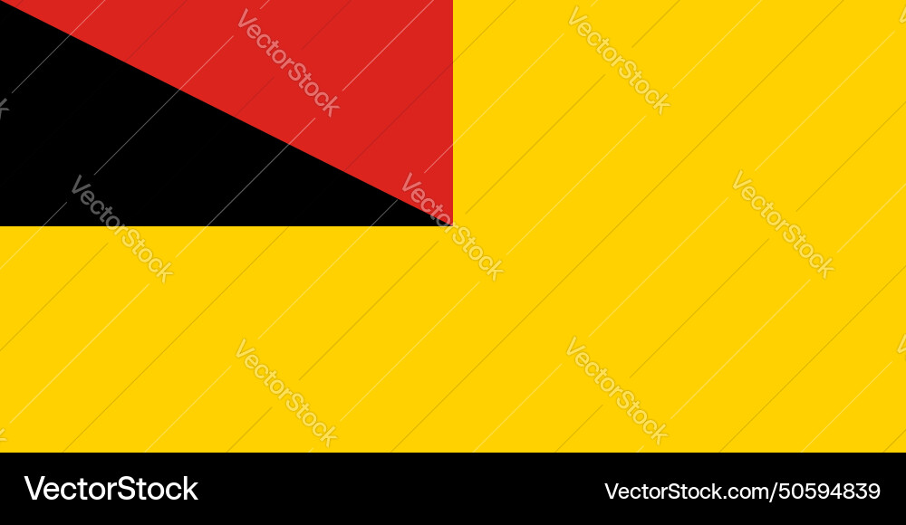 Flag of negeri sembilan state malaysia Royalty Free Vector