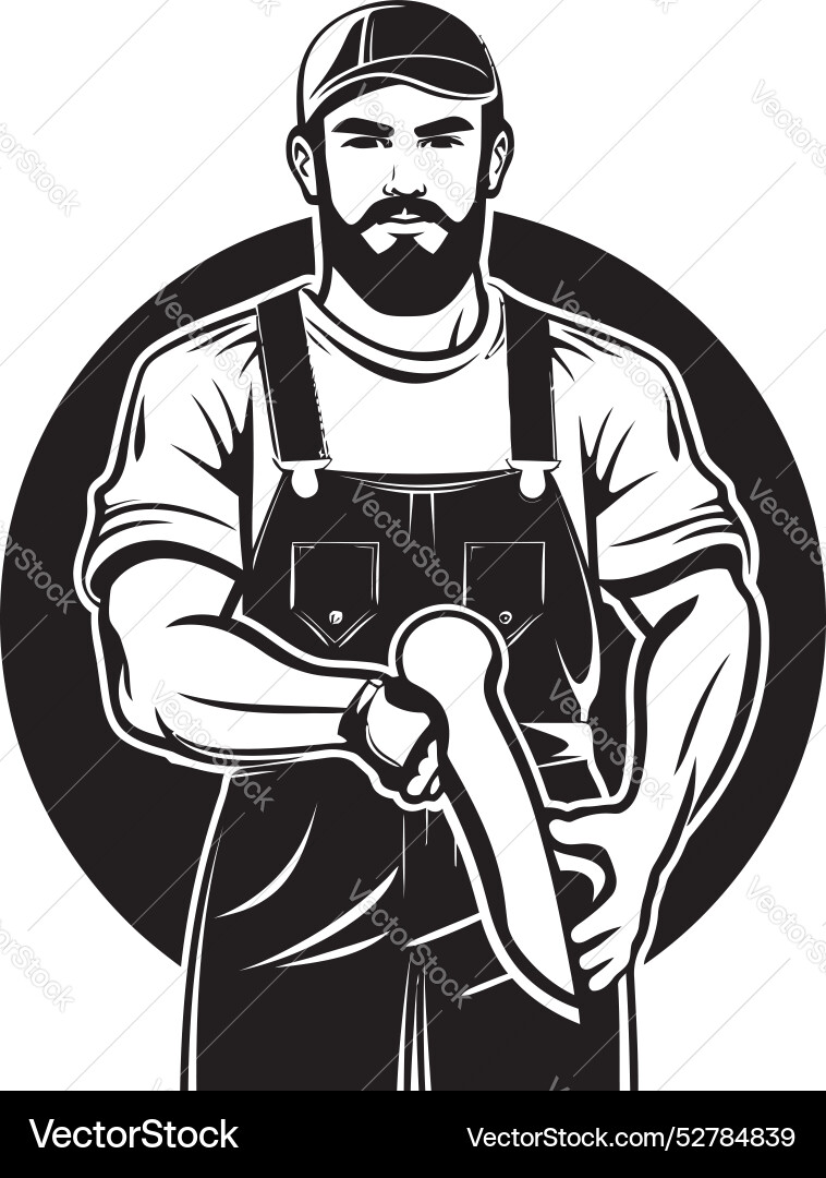 Laborer lifeline iconic worker symbol design Vector Image