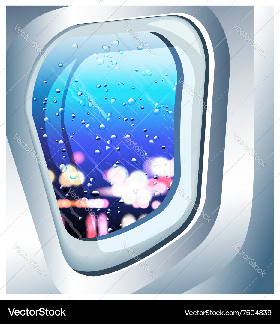 Plane window Royalty Free Vector Image - VectorStock