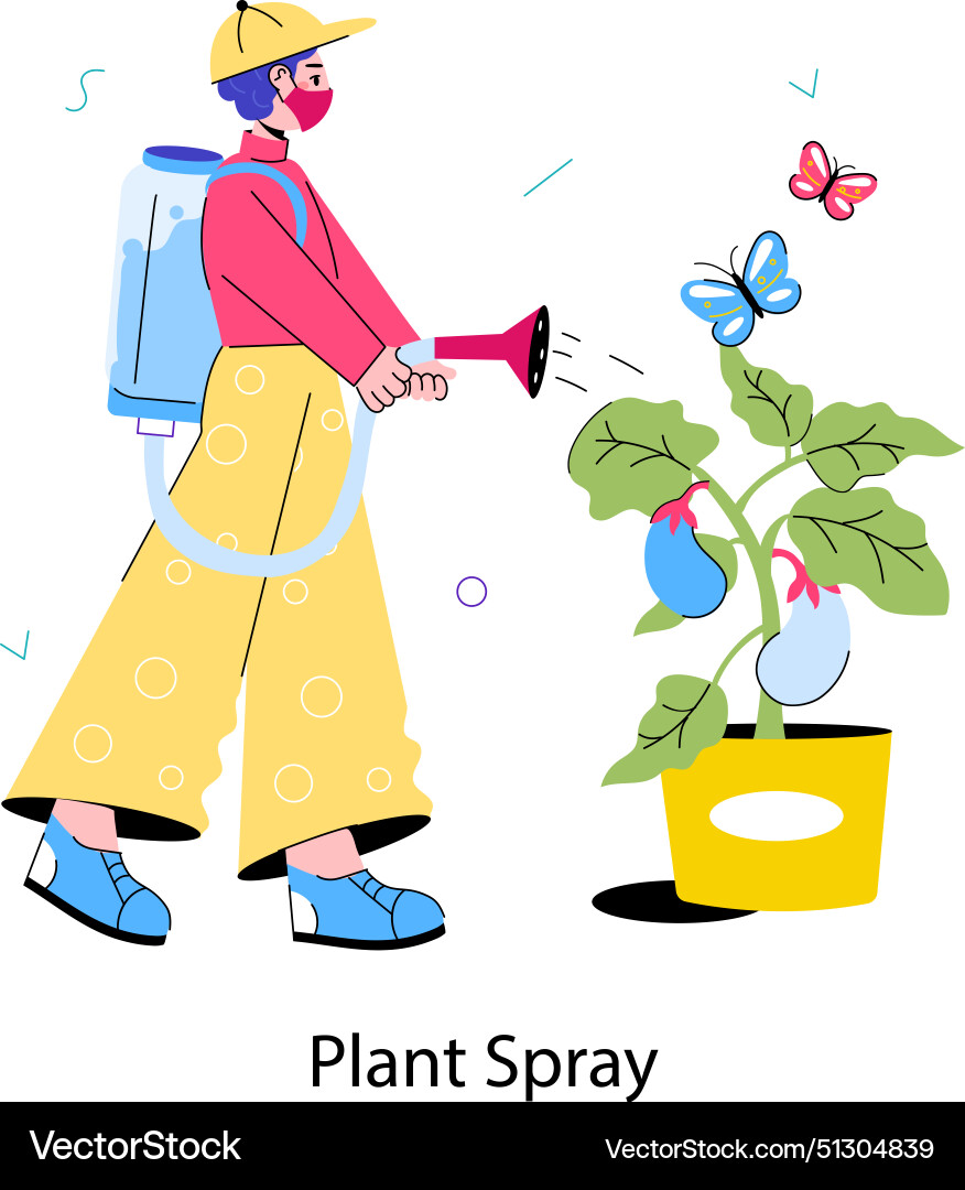 Plant spray Royalty Free Vector Image - VectorStock