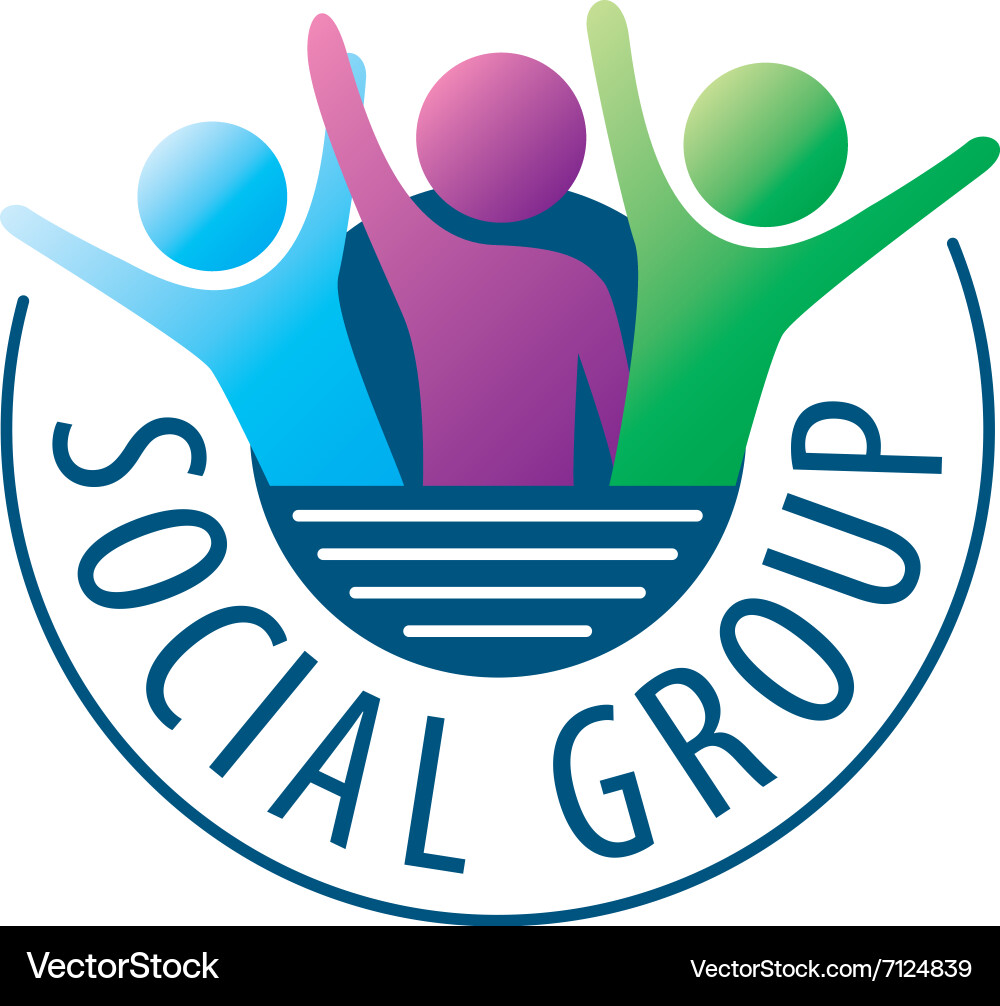 Social group logo Royalty Free Vector Image - VectorStock