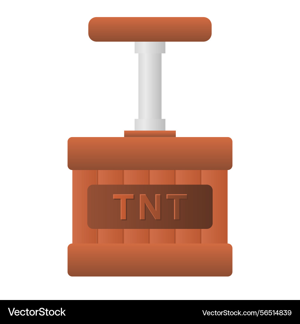 Tnt detonator dangerous weapon Royalty Free Vector Image