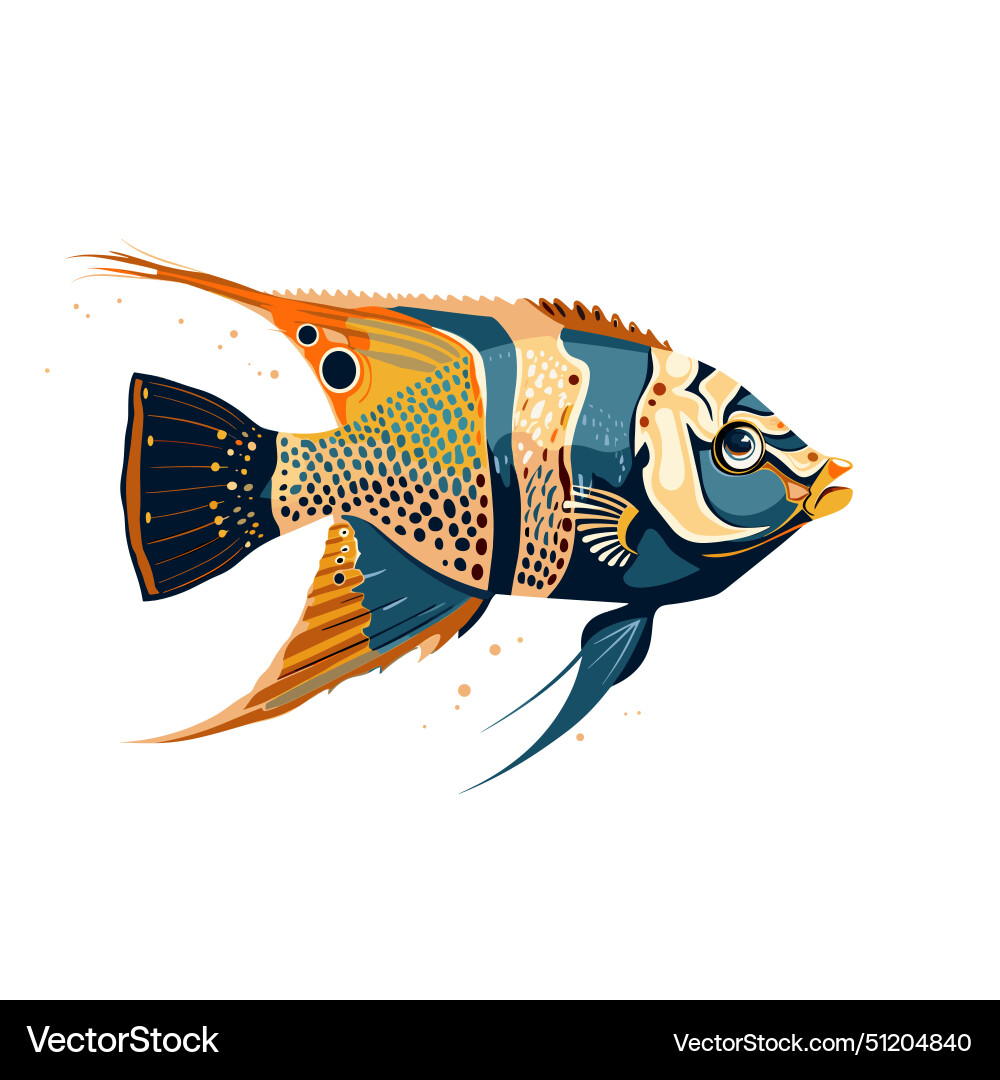 Colorful tropical fish Royalty Free Vector Image