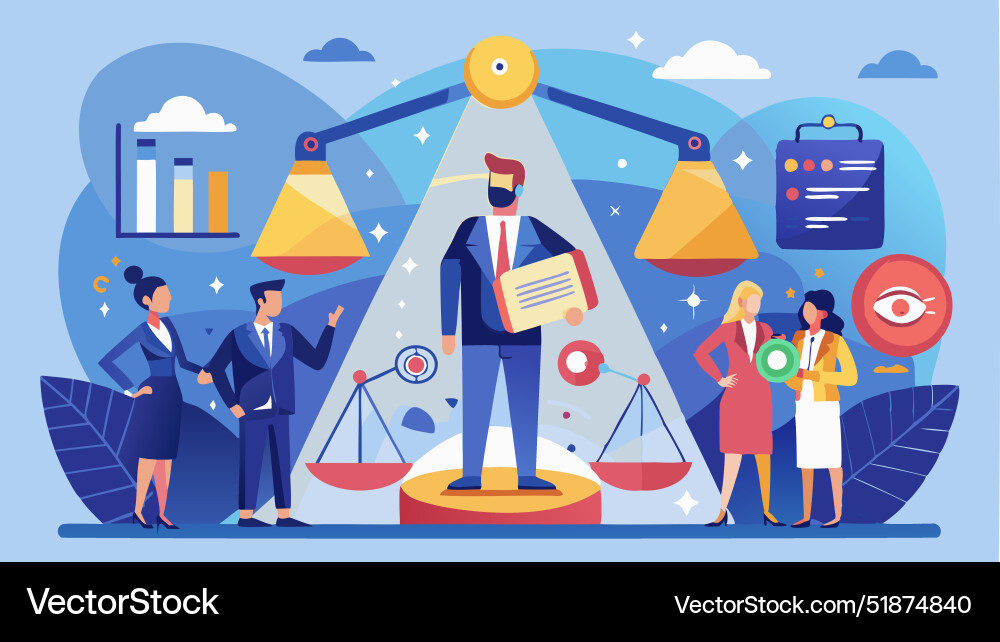 Corporate ethics and transparency Royalty Free Vector Image