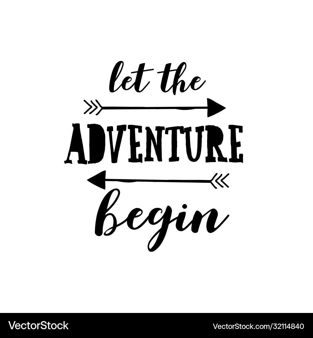 Hand drawing arrows print design with slogan Vector Image