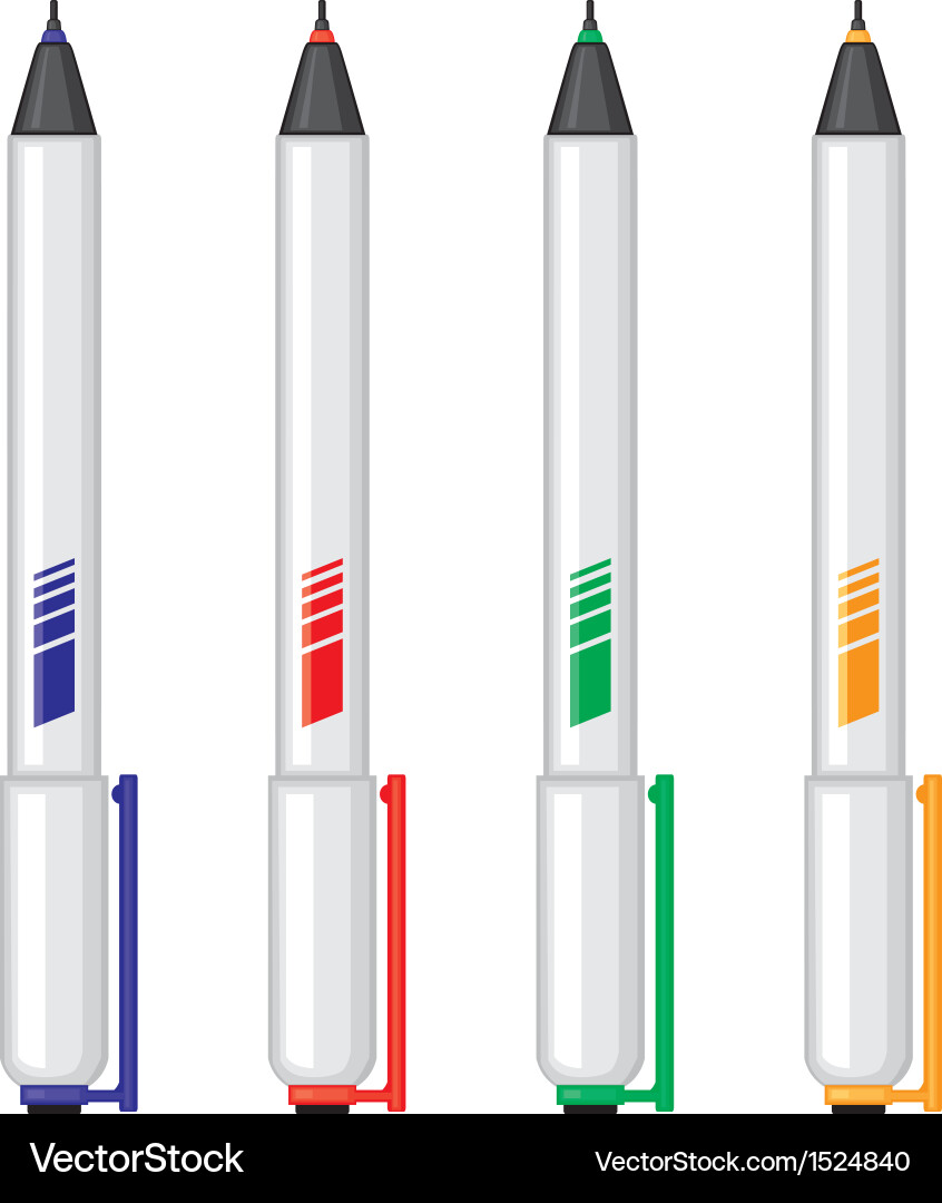Pens Royalty Free Vector Image - VectorStock