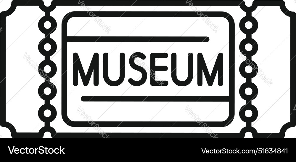 Museum ticket allowing entry for art exhibit visit