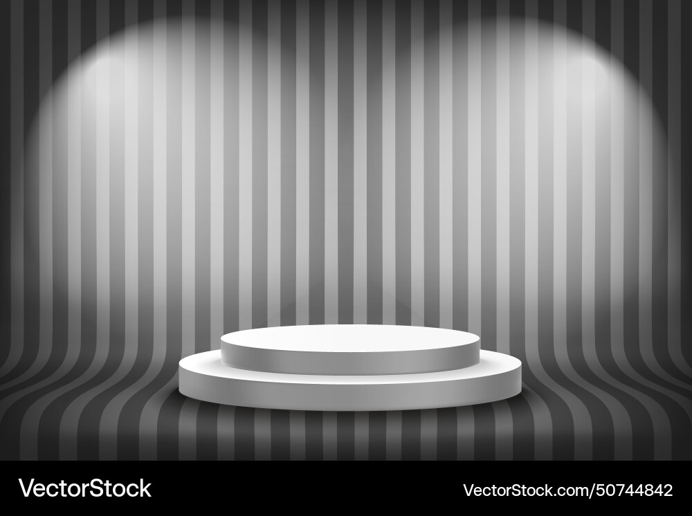 Abstract grey interior with stripes on the wall Vector Image