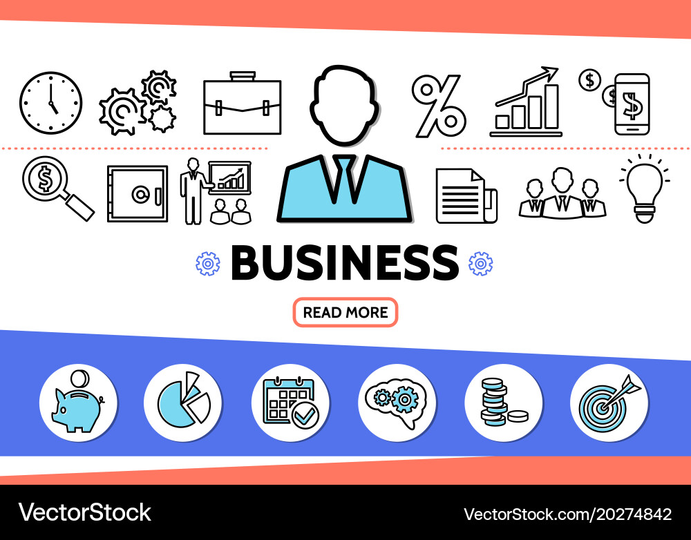 Business Elements Collection Royalty Free Vector Image