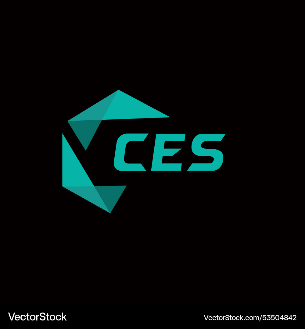 Ces creative minimalist letter logo unique Vector Image