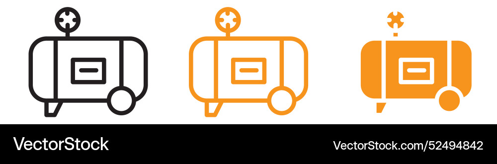 Industrial air compressor pump icon ideal Vector Image