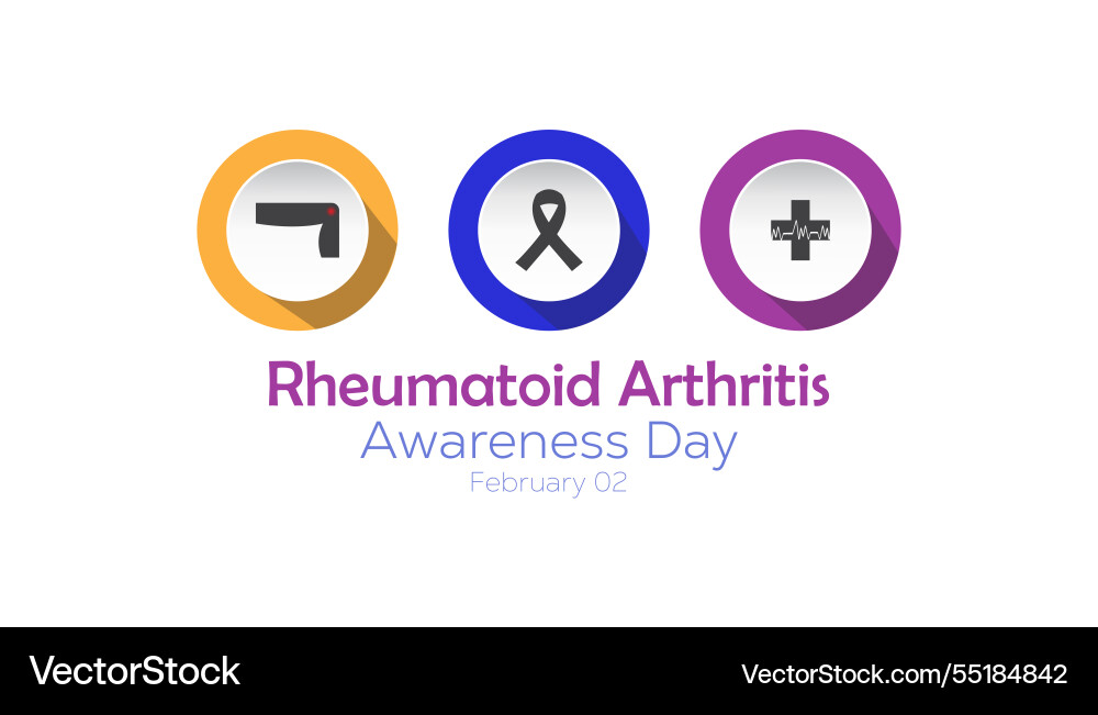 Rheumatoid arthritis awareness day Royalty Free Vector Image