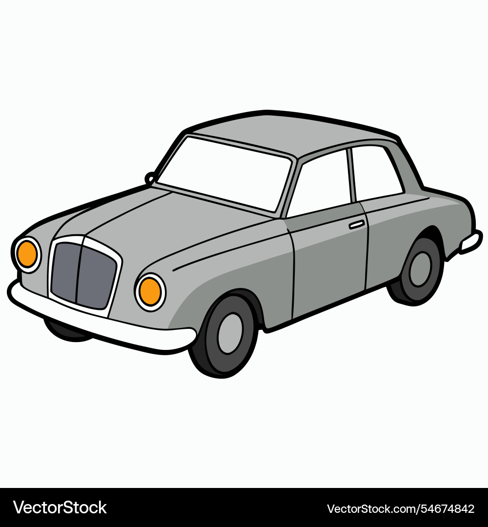 Rolls-royce car flat design Royalty Free Vector Image