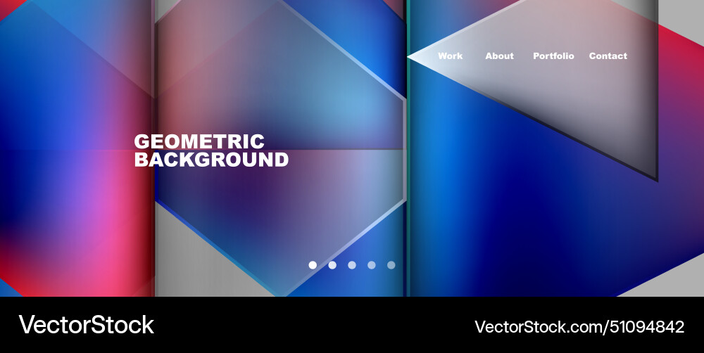 Violet font on an electric blue rectangle with red