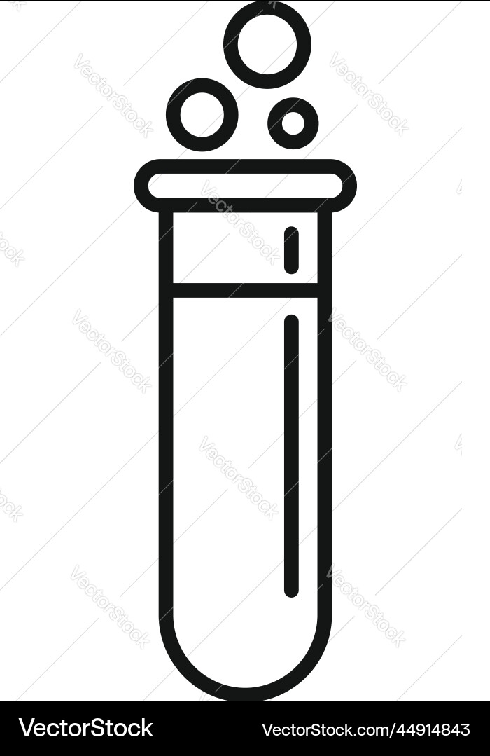 Boiling Test Tube Icon - Lab Research Royalty Free Vector