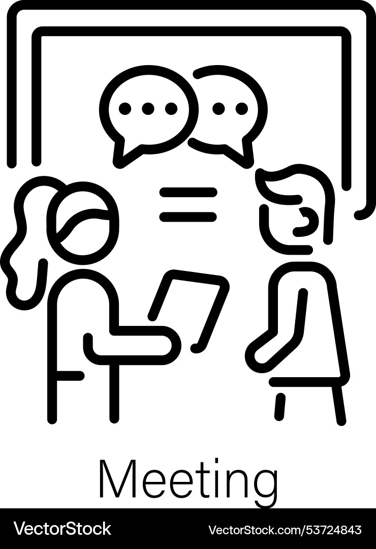 Meeting Royalty Free Vector Image - VectorStock
