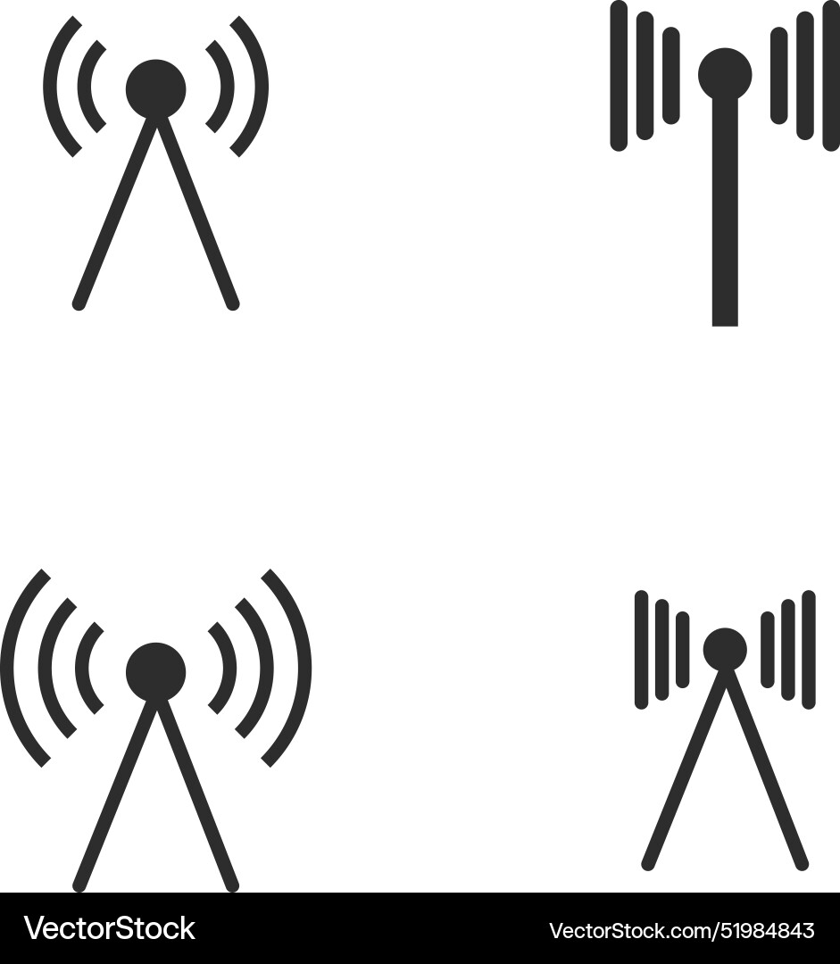 Wireless network icon Royalty Free Vector Image