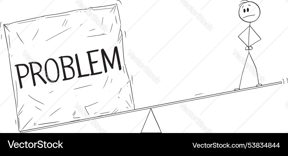Balance Scale - Problem Illustration Royalty Free Vector