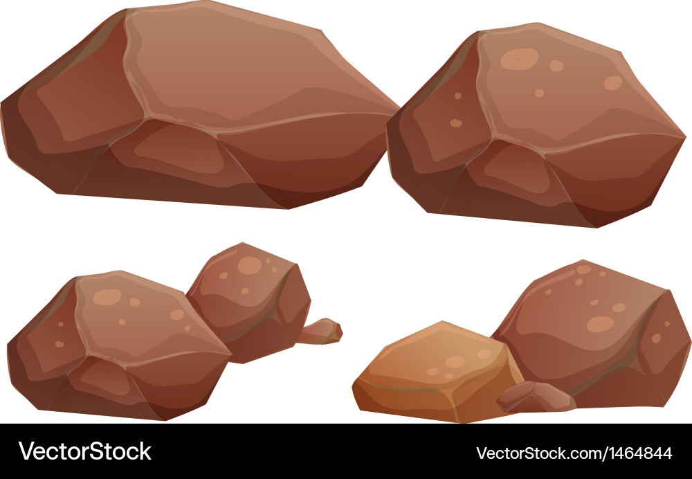 Big and small rocks Royalty Free Vector Image - VectorStock