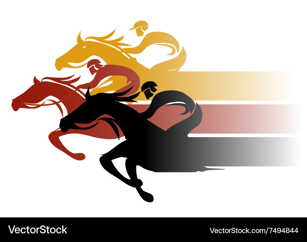 Horse racing Royalty Free Vector Image - VectorStock