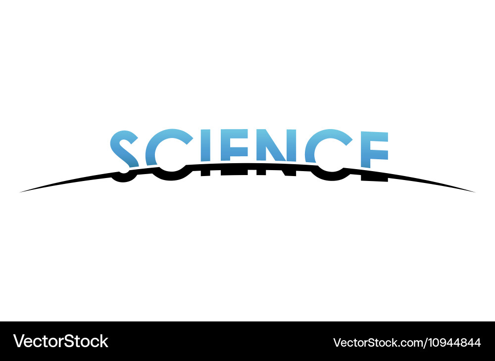 Science logo design creative Royalty Free Vector Image