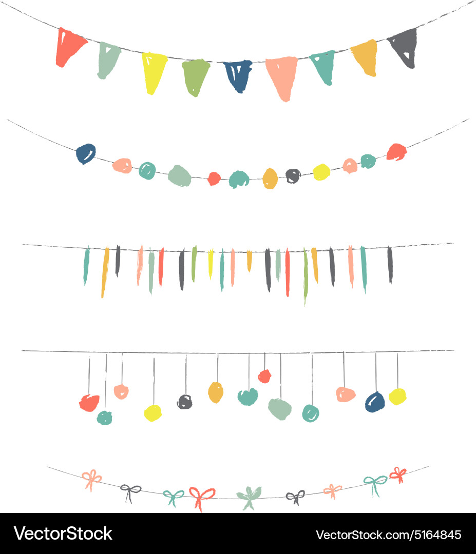 Festive Celebration Decorations Royalty Free Vector Image