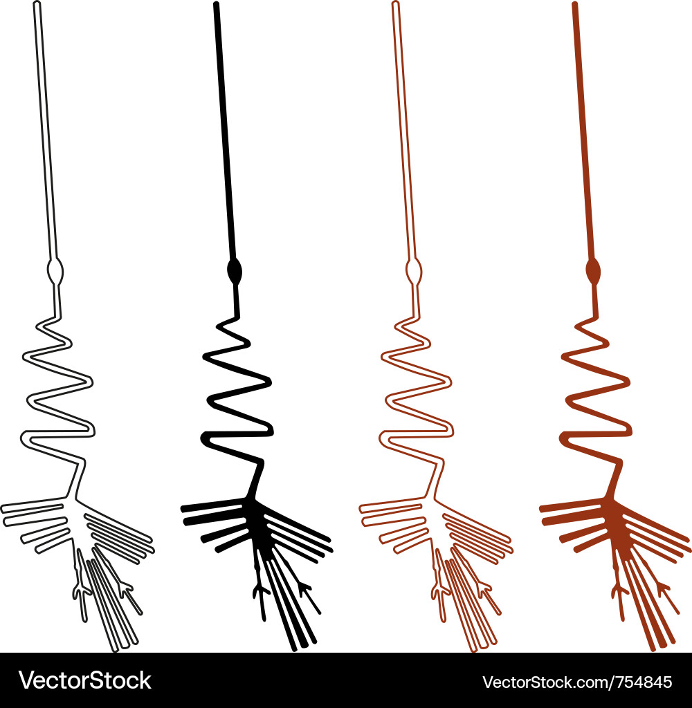 Nazca lines set Royalty Free Vector Image - VectorStock