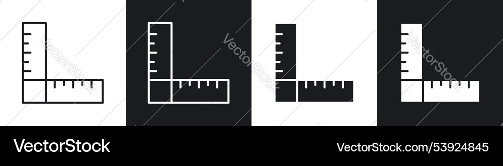 Ruler combined icon Royalty Free Vector Image - VectorStock