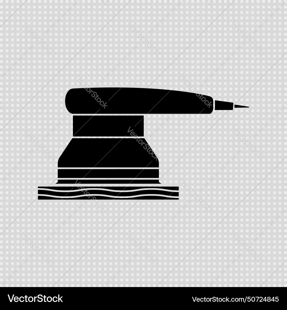 Silhouette of a electric sander icon Royalty Free Vector